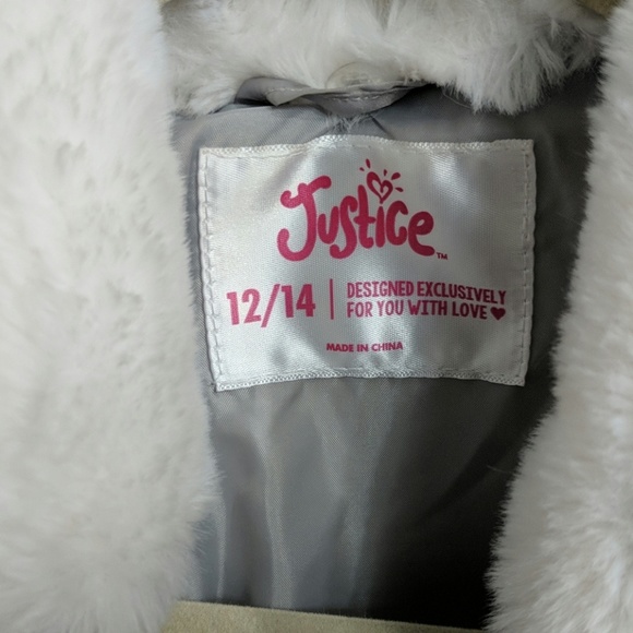 Justice | Jackets & Coats | Justice Metallic Silver Jacket Size 214 ...